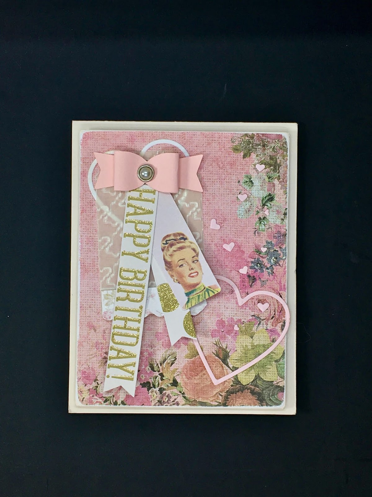 Girly Happy Birthday Card - Craftwell Blog