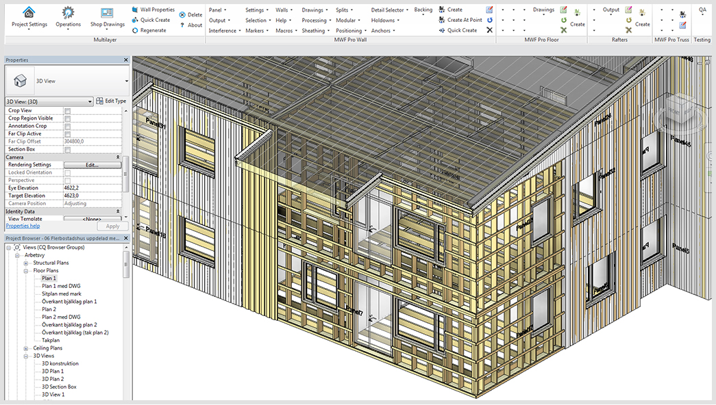 Revit Add-Ons: MWF Pro Wood
