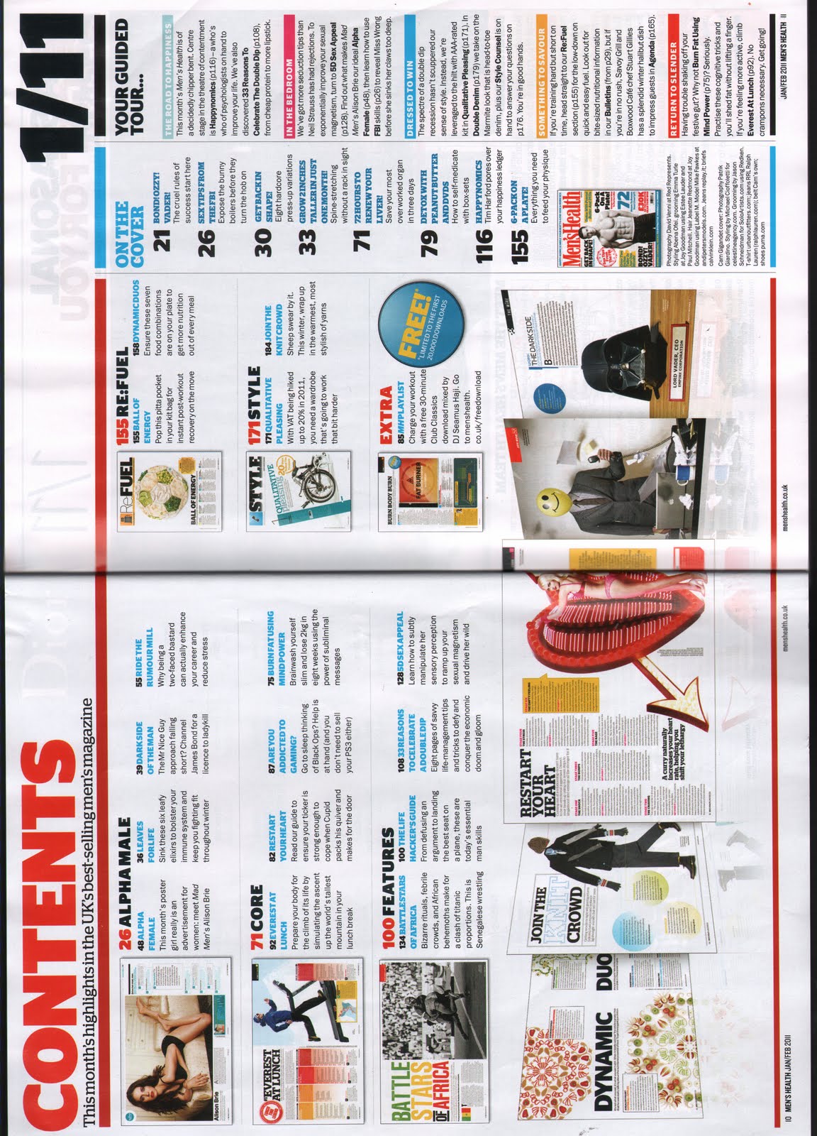 Callum Fitzgerald AS Media Blog: Men's Health Contents Page & Feature ...
