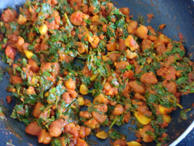 Veg Indian Cooking: Methi Mangodi Sabzi In Coconut Milk