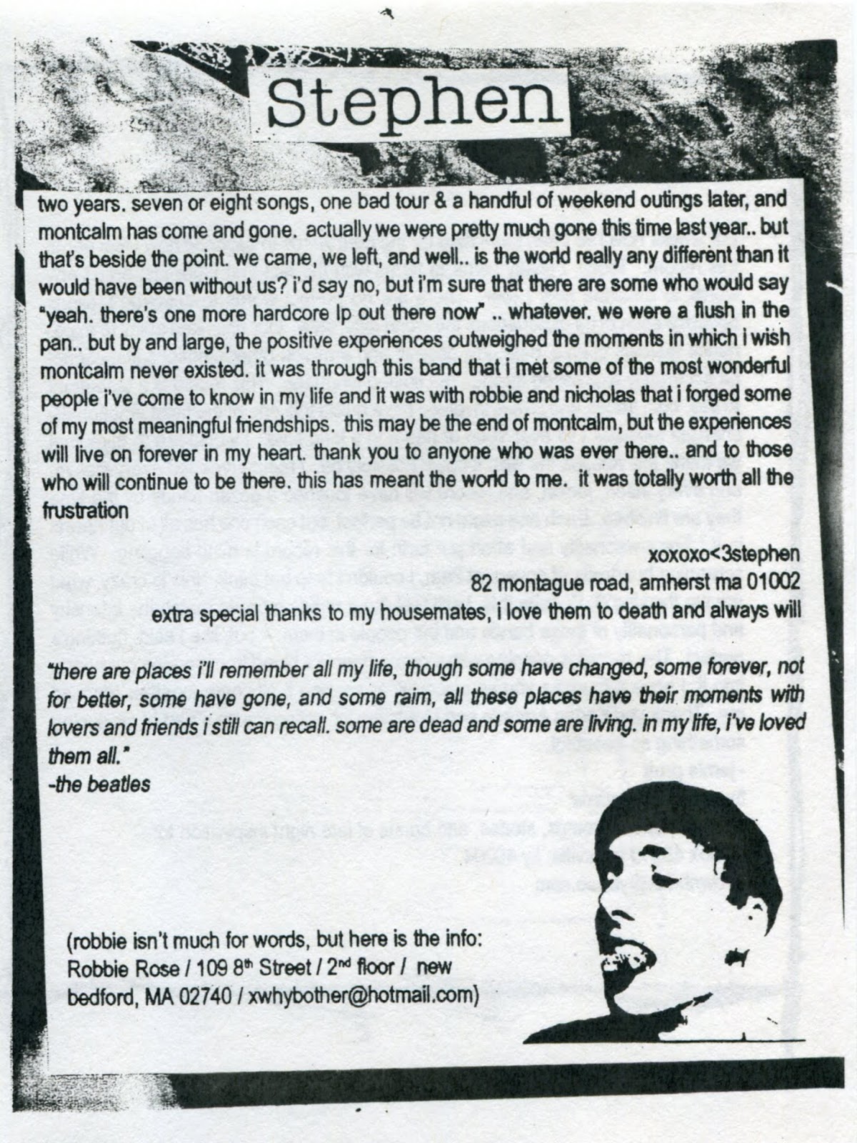 screamo scans: kodan armada/montcalm split (2003)