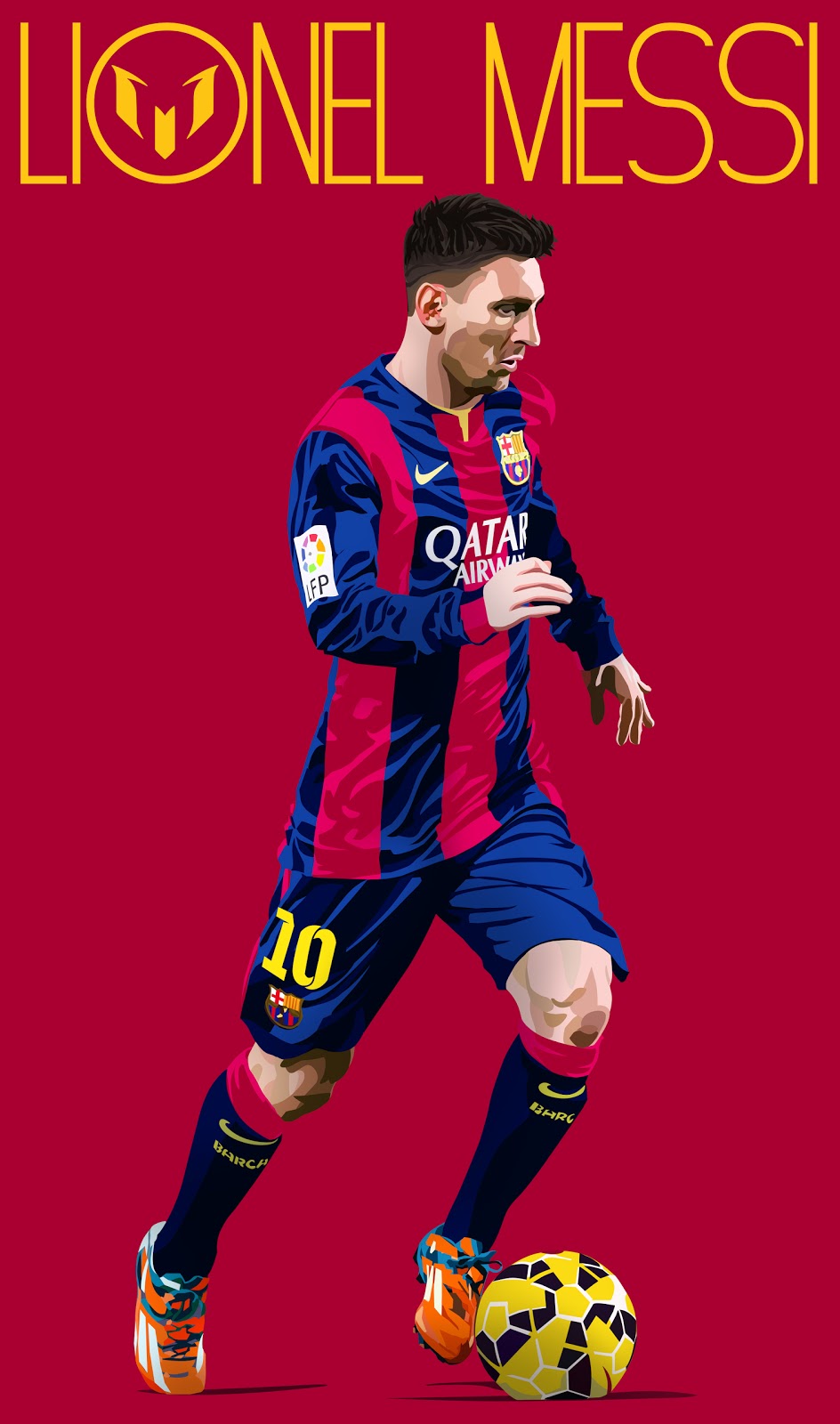Juma Berngi: Creative Design | Lionel Messi Poster