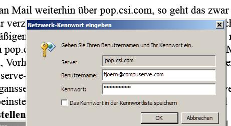 blog a bissl: Compuserve-E-Mail-Abruf 2019