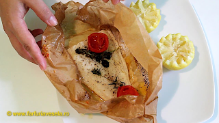 Farfuria vesela: Peste gatit in hartie de copt