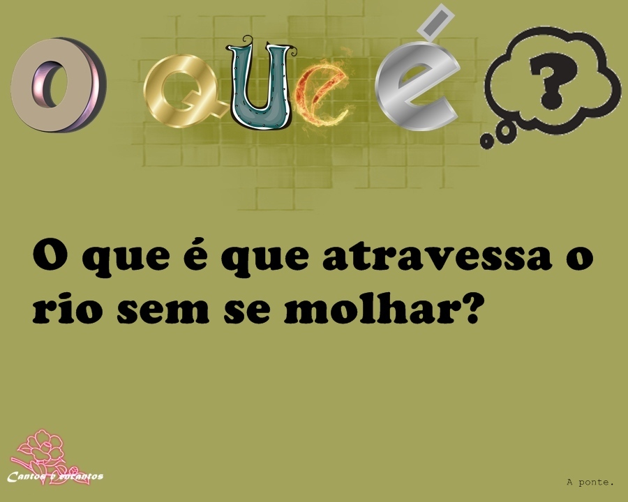 Cantos e encantos: Charadas