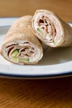 Savory Sweet and Satisfying: Turkey Cucumber Cream Cheese Wrap
