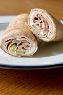 Savory Sweet and Satisfying: Turkey Cucumber Cream Cheese Wrap