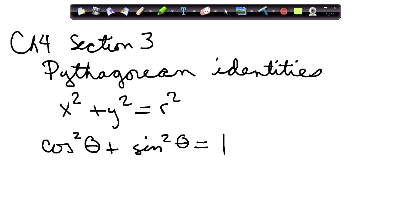 Dig Deeper Precalculus with Mrs. Belyea: Ch. 4 Section 3 Pythagorean ...