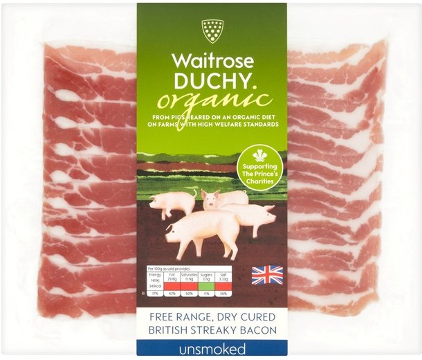 The Bacon Label Gallery: Waitrose Duchy Organic Free Range Dry-Cured ...