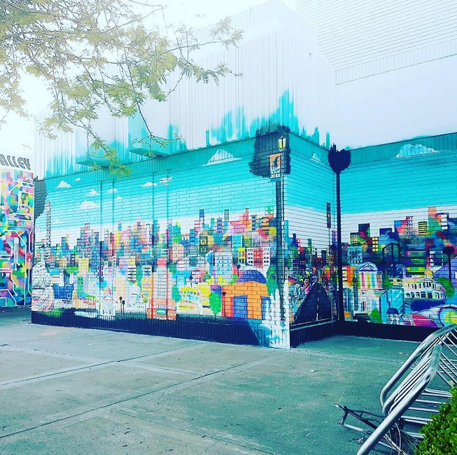 World’S Largest Outdoor Murals On A Shopping Center - TEXTILE FOR ...