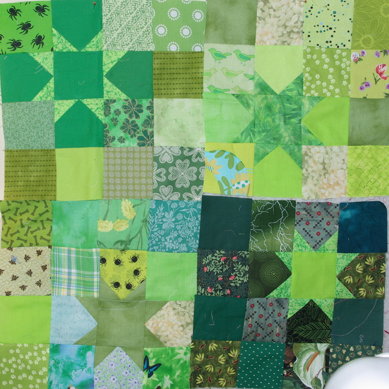Sane, Crazy, Crumby Quilting: The Green Green Scraps of Home