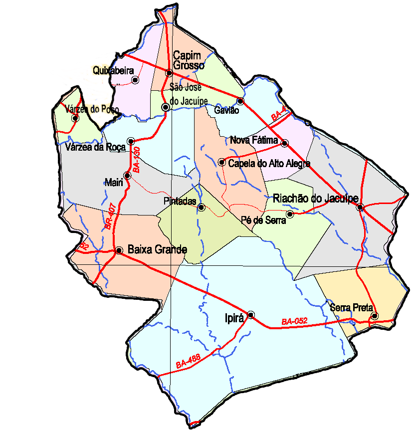 MAPA DE VÁRZEA DA ROÇA - Várzea da Roça-Bahia
