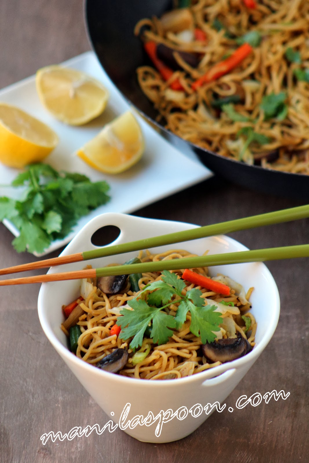Vegetarian Pansit - Manila Spoon