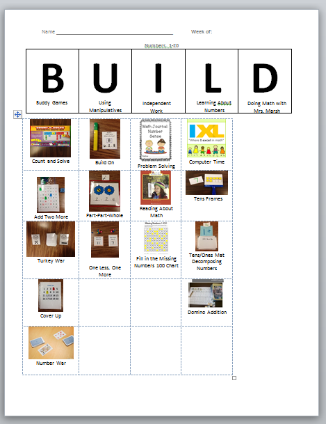 BUILDing Number Sense