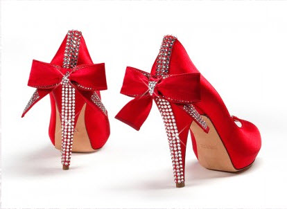 SHE FASHION CLUB: Red Wedding Heels