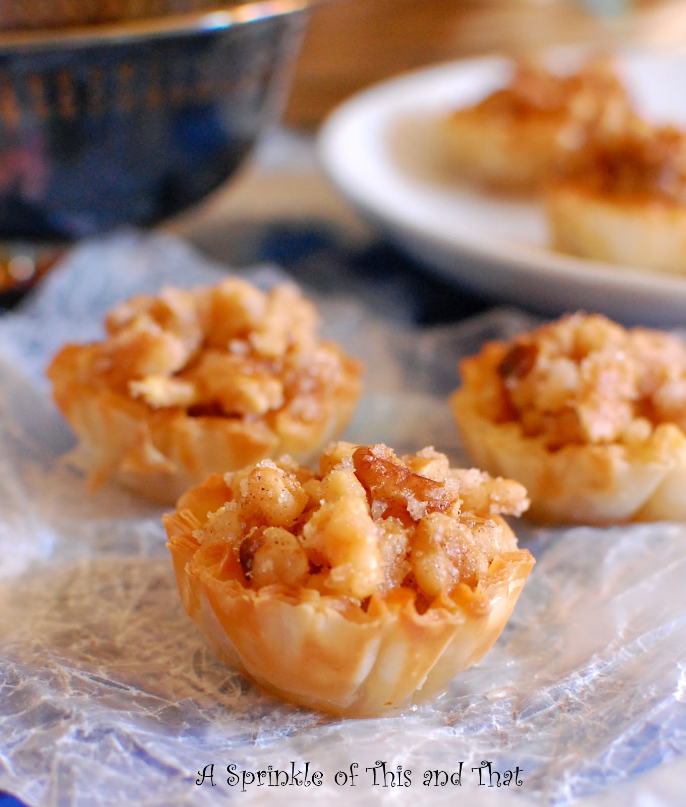 A Sprinkle of This and That: Bitty Baklava Bites