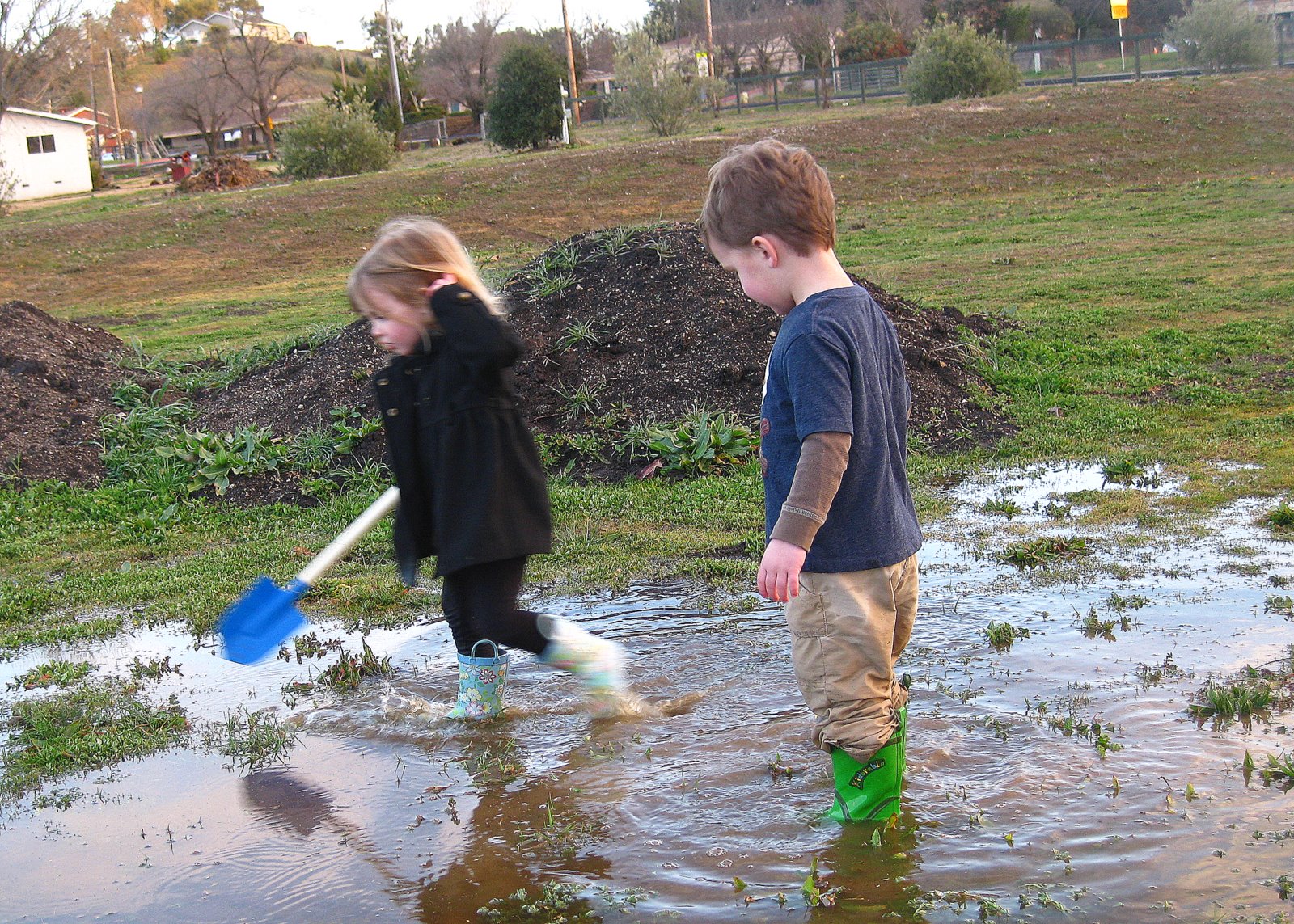 The Beck Family: Jumping In Muddy Puddles