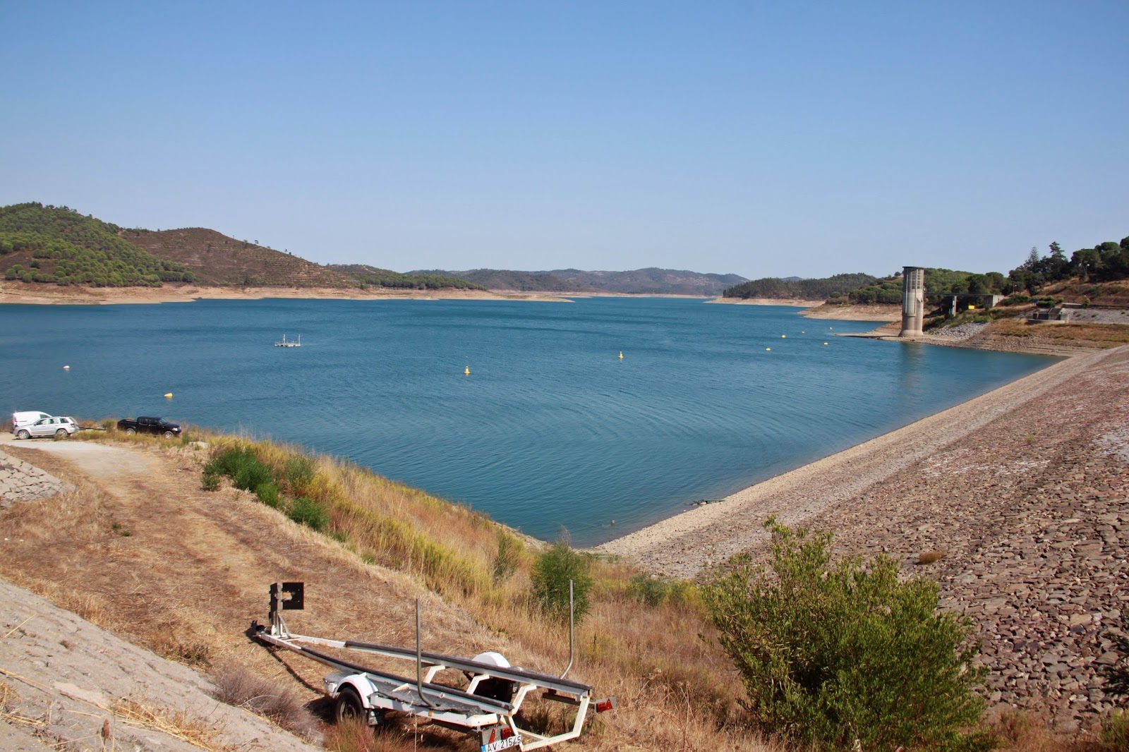 Sem Título (Temporariamente): Barragem de Santa Clara, rio Mira em ...