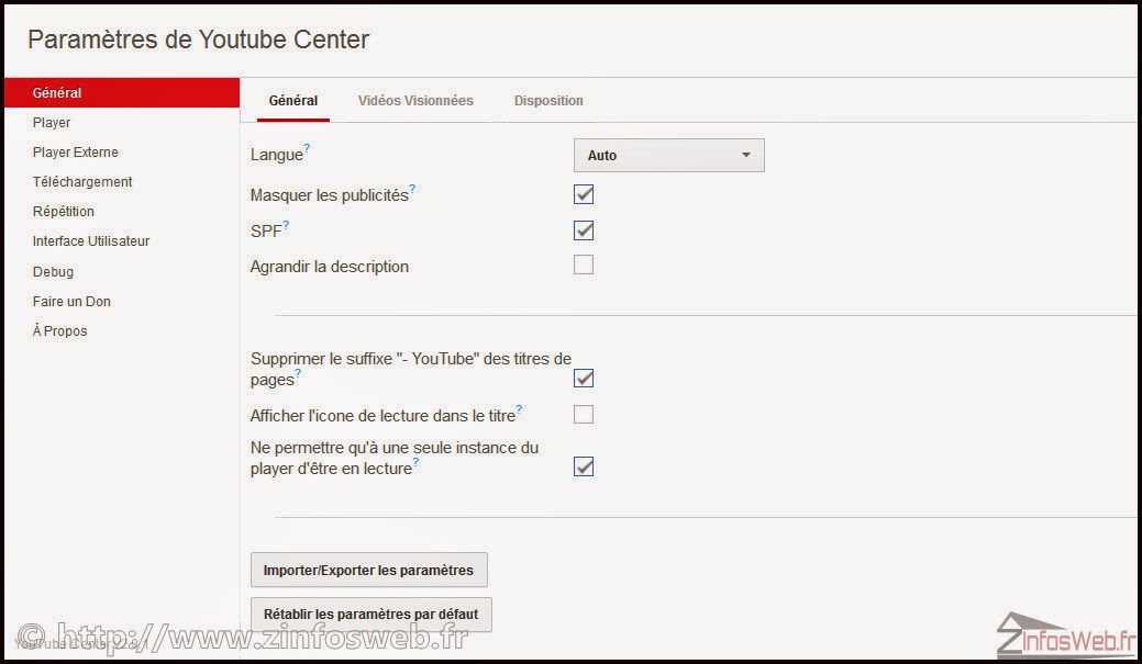 Youtube center pour donner un air de cinéma et plus à Youtube - ZinfosWeb