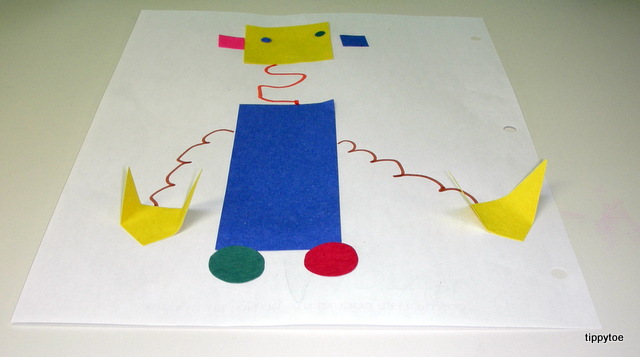 Tippytoe Crafts: Shape Robots
