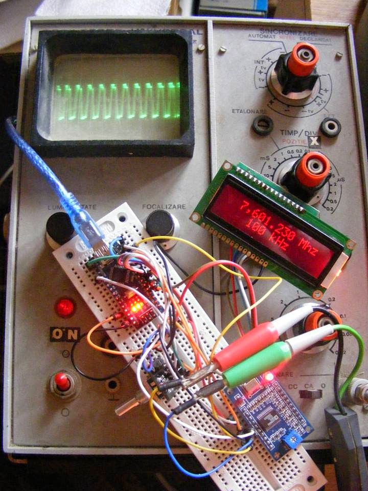 Arduino tehNiq: Signal generator with AD9850 and Arduino