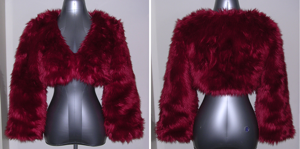 Sew Ruthie Style: Red Fur Shrug