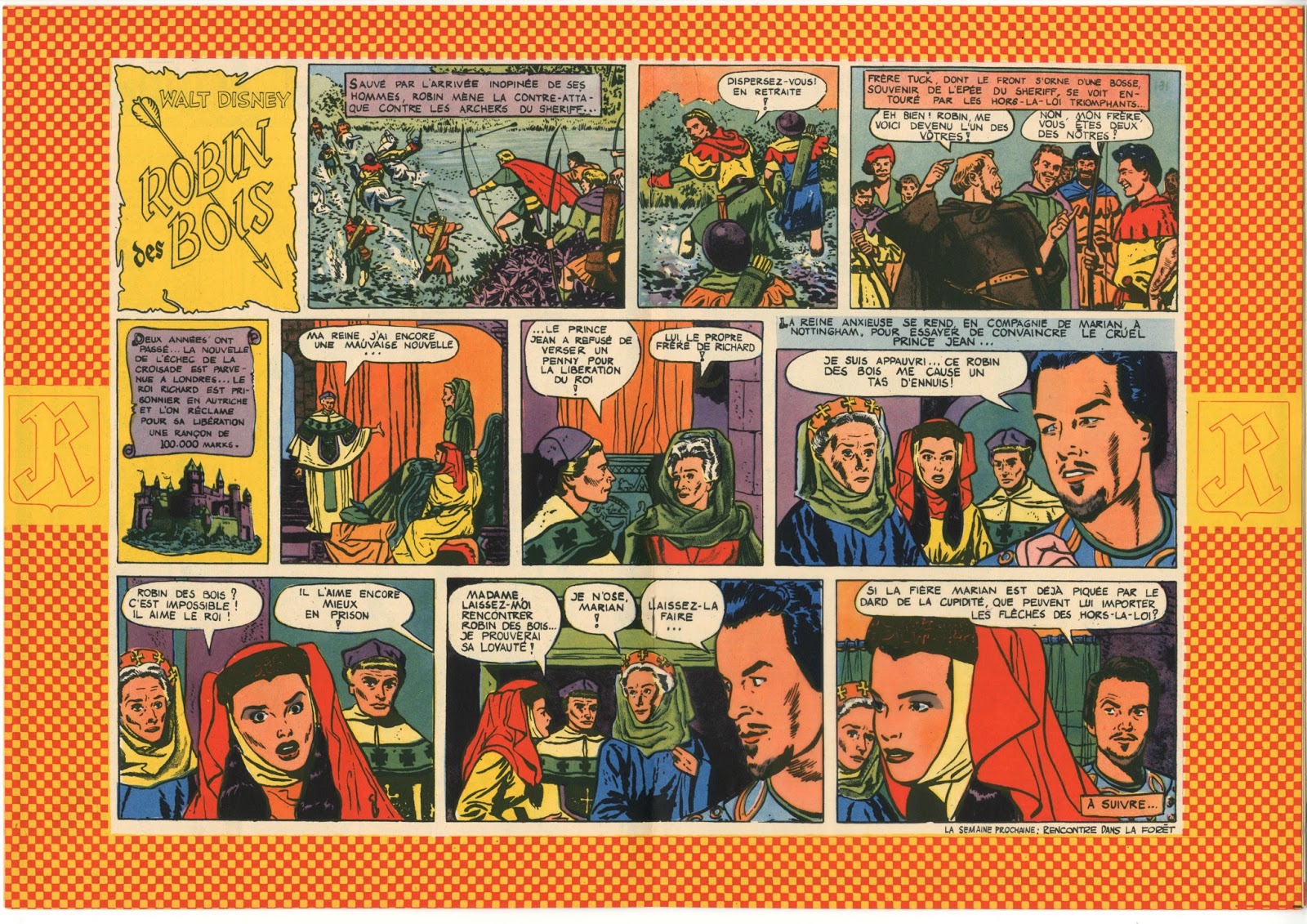 Walt Disney's Story Of Robin Hood: Disney's Robin Hood Comic Strip. 6