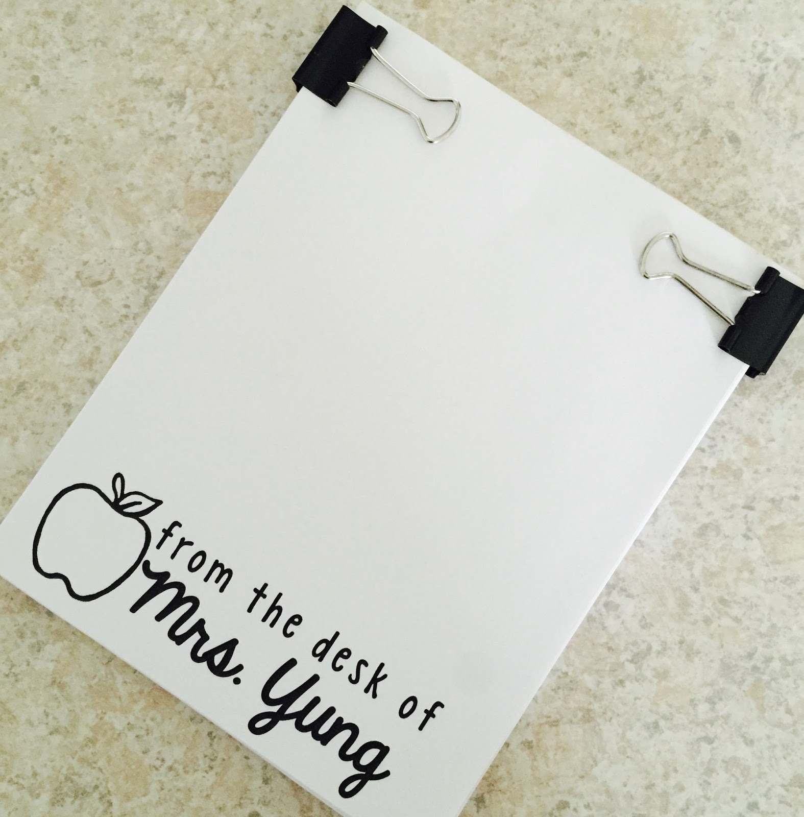 DIY Personalized Notepads - The Yung Life