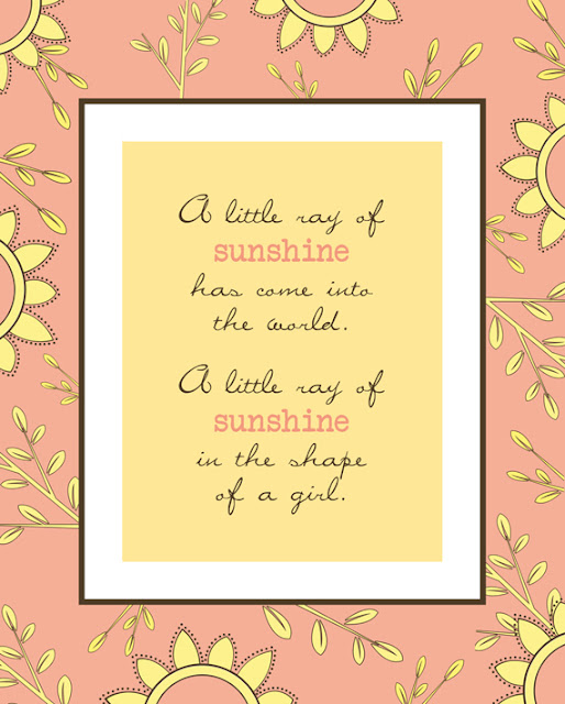 Coco & Ella Designs: New Print - Little Ray of Sunshine