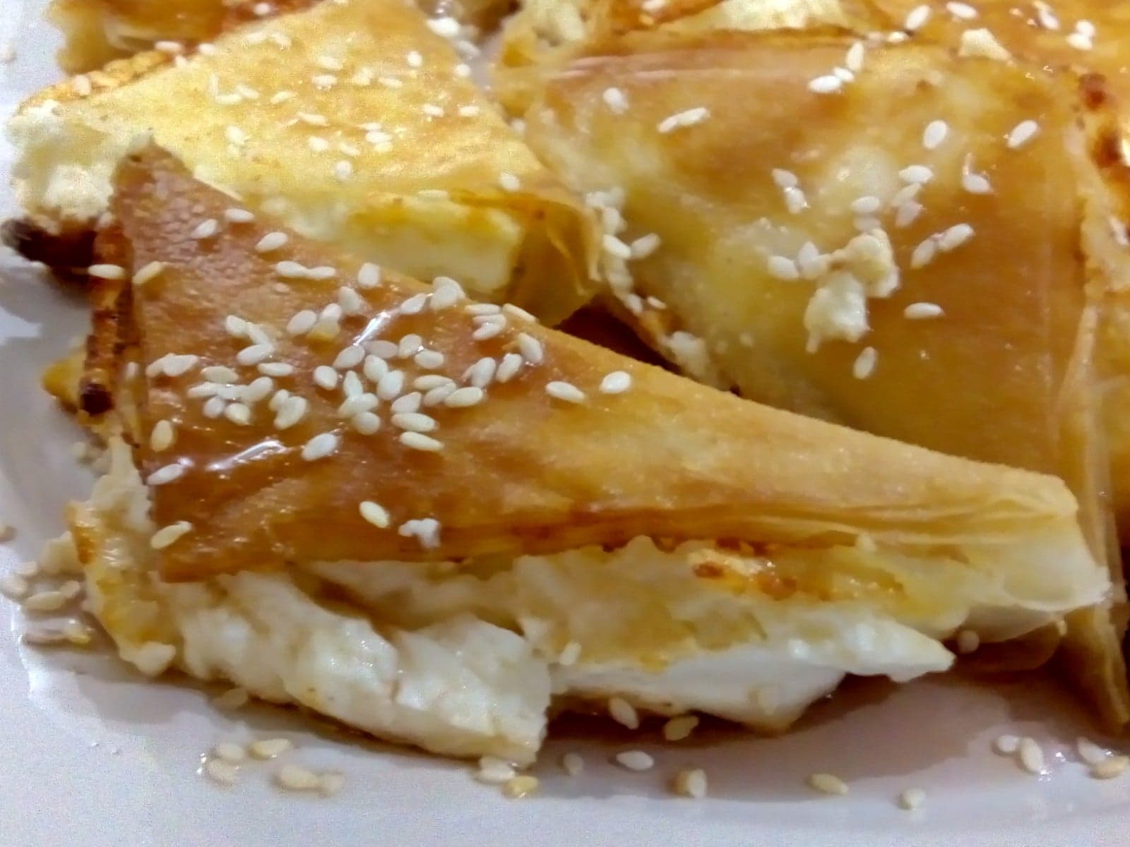 Greece - Filo Wrapped Feta with Honey and Sesame Seeds