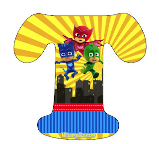 Alfabeto de PJ Masks en la Ciudad. - Oh my Alfabetos!