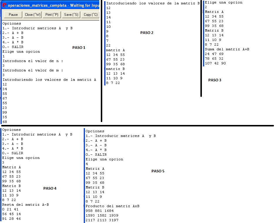Ingenieria de Sistemas: OPERACIONES CON MATRICES EN JAVA
