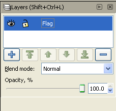 Making a Russian flag button using Inkscape