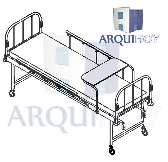Familia Cama de Hospital / Family Bed of Hospital (RFA) | ArquiHoy-Revit
