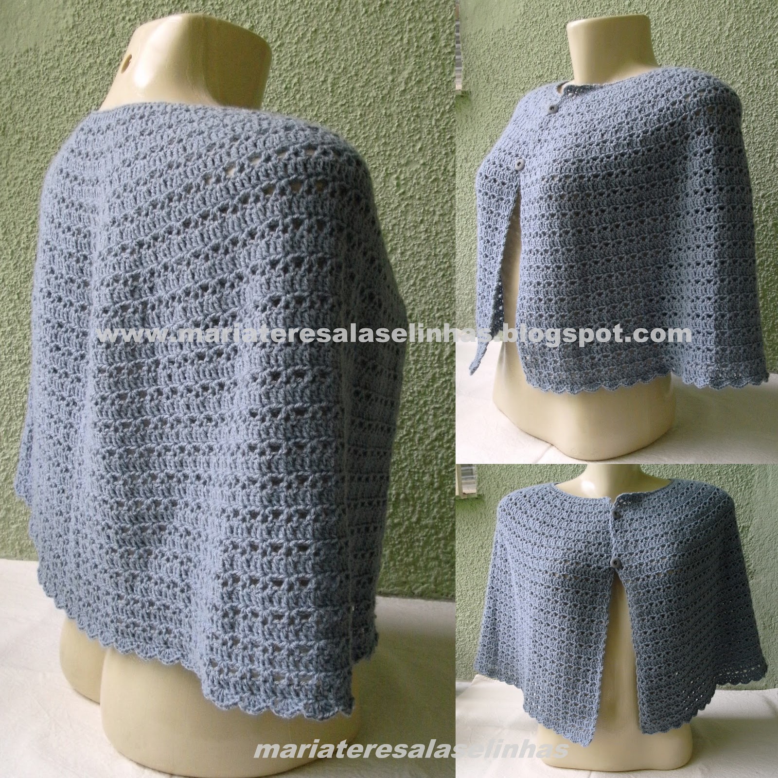 Maria Teresa Lãs e Linhas: Pelerine em Crochet - MT4311