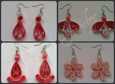 Trupti's Craft: New Paper Ear Ring Designs