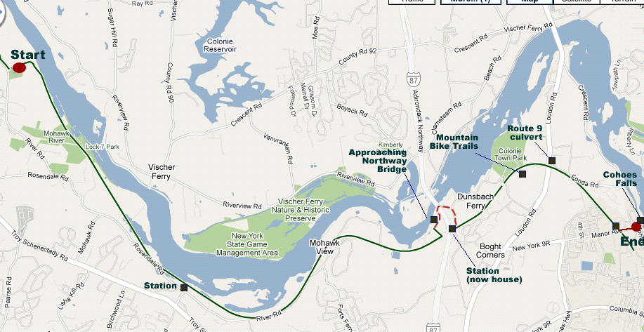 Rich's PedalPoint: Mohawk/Hudson Rail Trail - Niskayuna to Cohoes