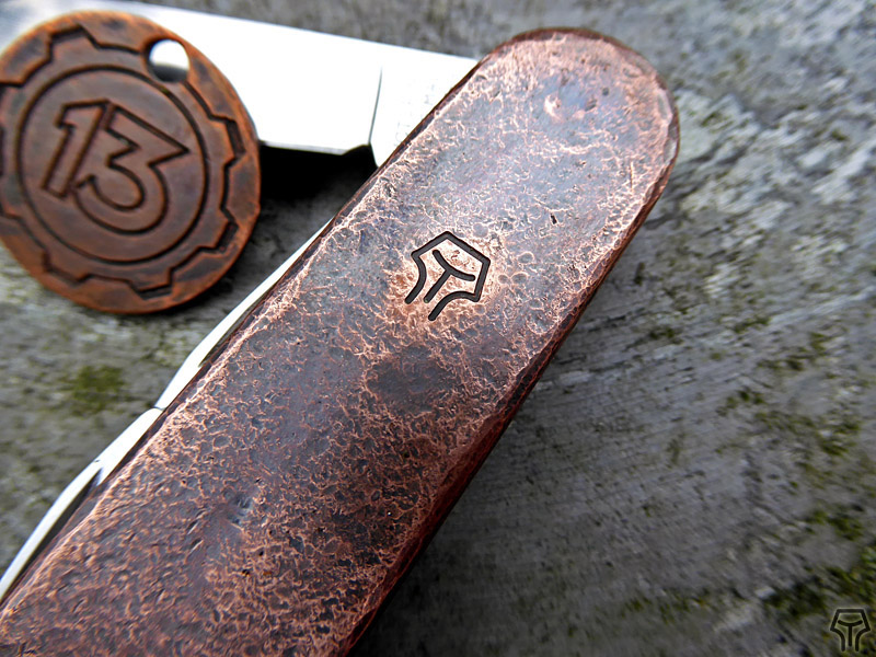 Andrzej Woronowski Custom Knives: Victorinox Swiss Army Knife scales 12