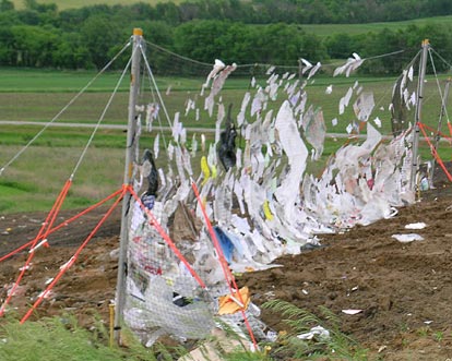 Landfill Litter: Litter Catch Fences