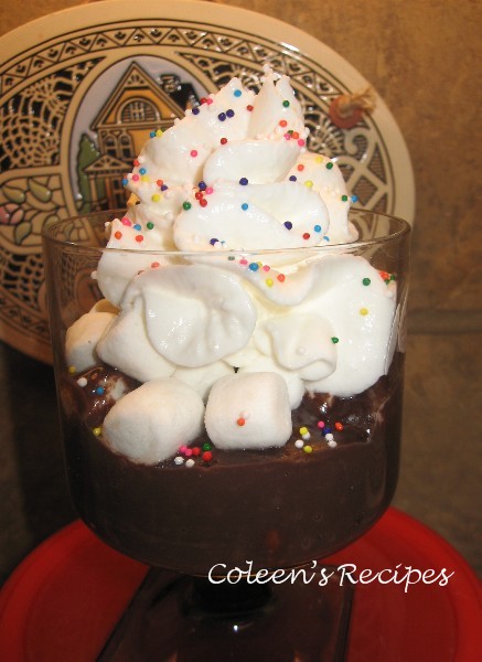 Coleen's Recipes: Microwave Chocolate-Marshmallow Pudding