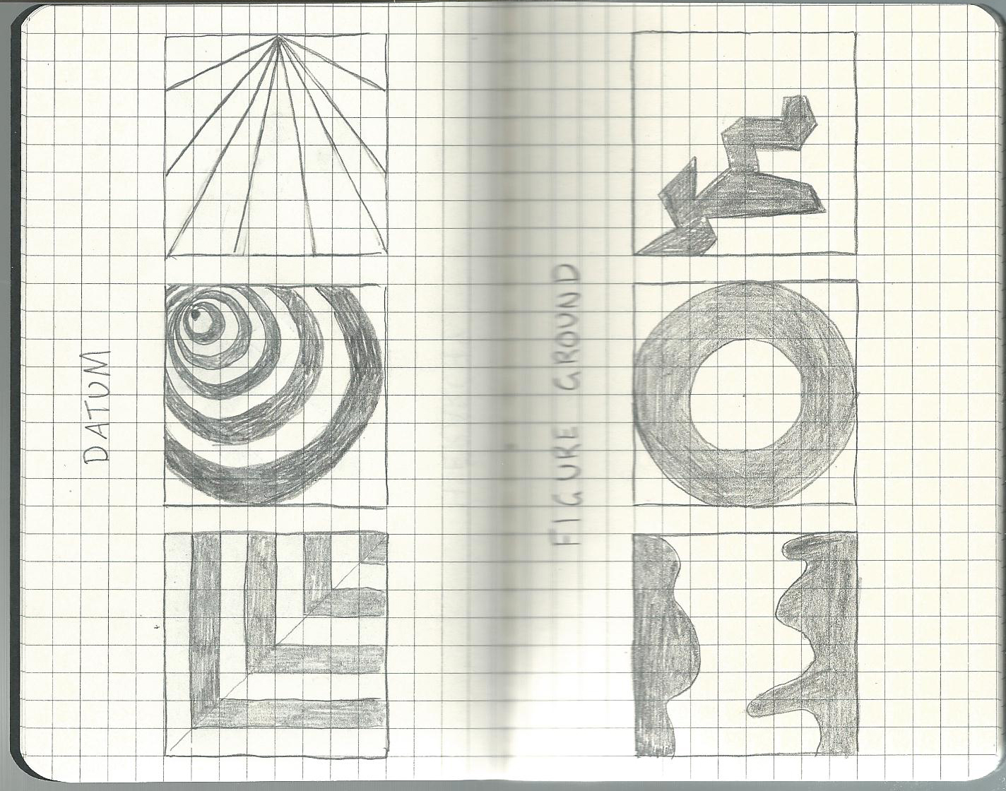 Hayden King Digi Design: Design Principles Sketches
