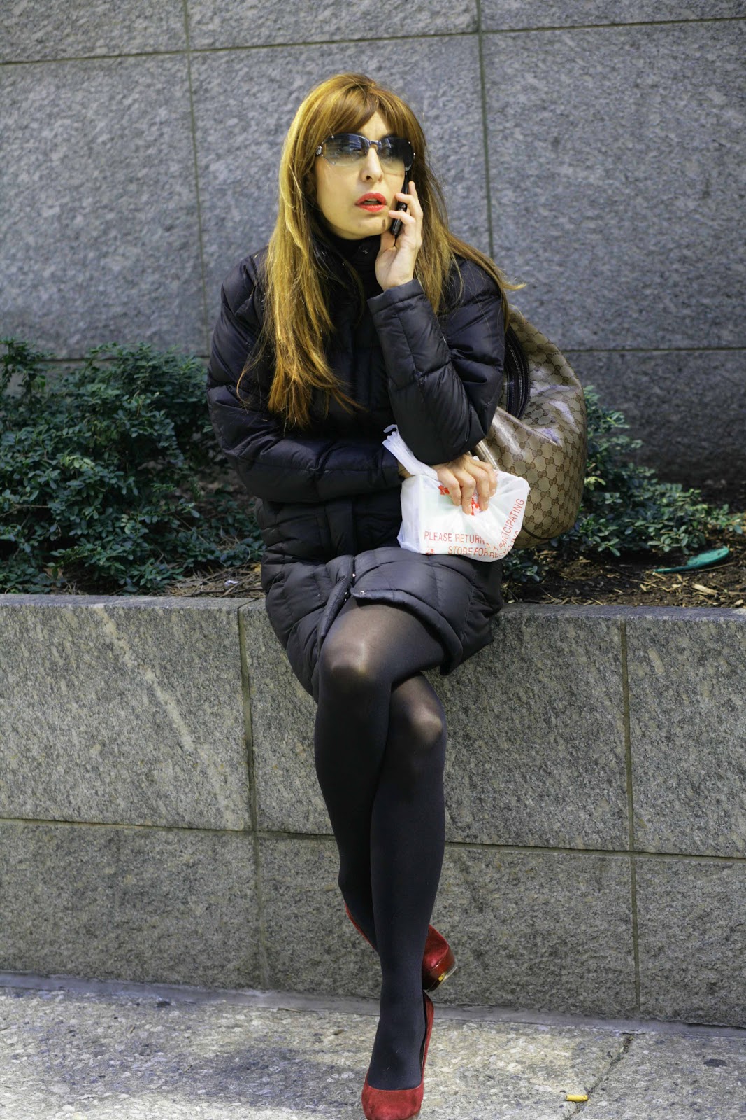 Street Gazing: Street Gazing... Lounging legs.