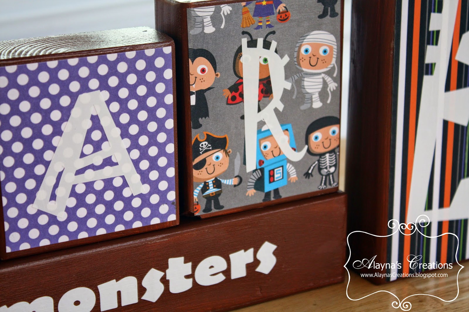 Alayna's Creations: Halloween/Thanksgiving 2x4 Craft - Double Sided!