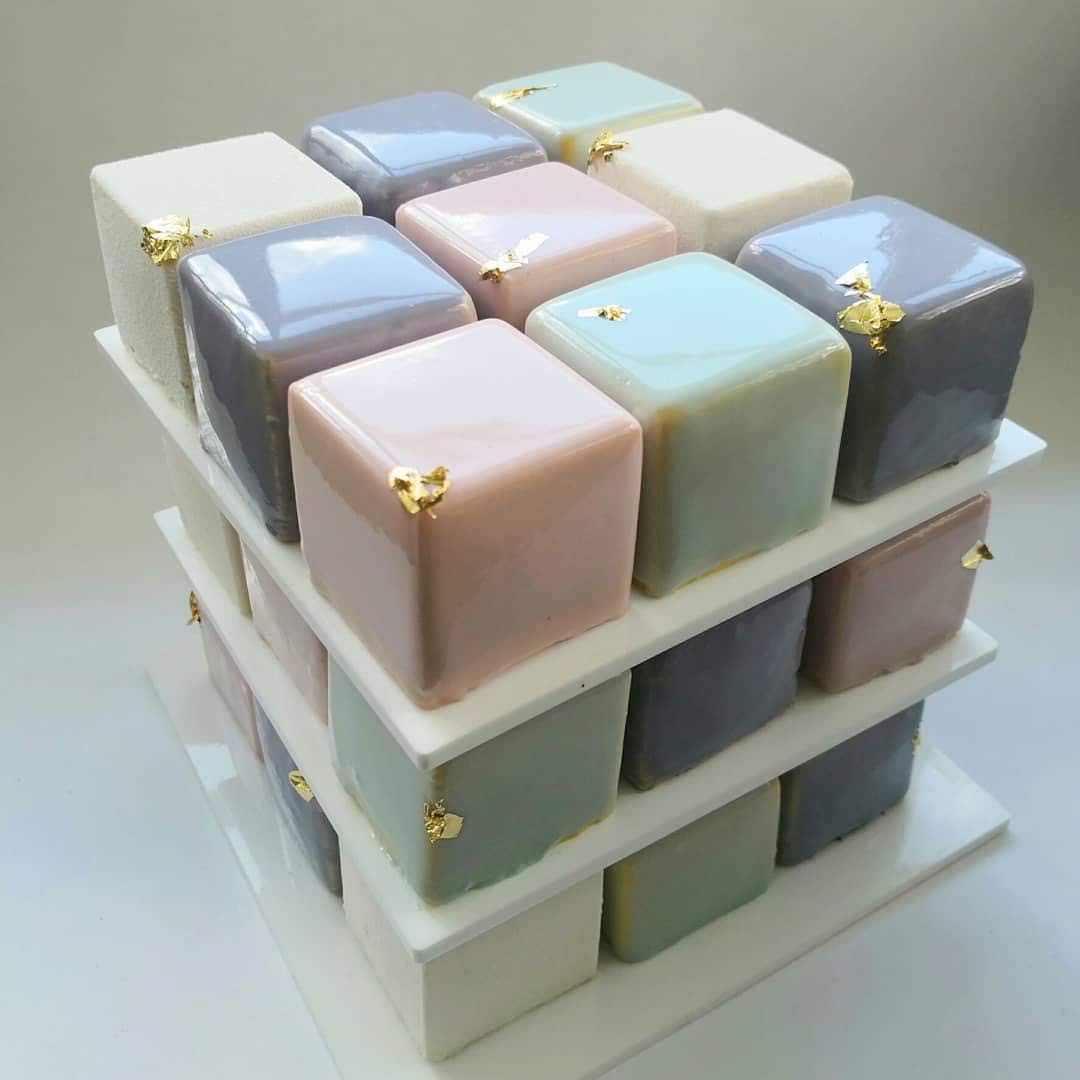 Ethereal Cakes: Rubik Cube Cake