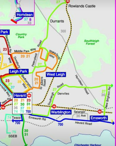 Public Transport Experience: Emsworth & District : Expires or Declines (1)