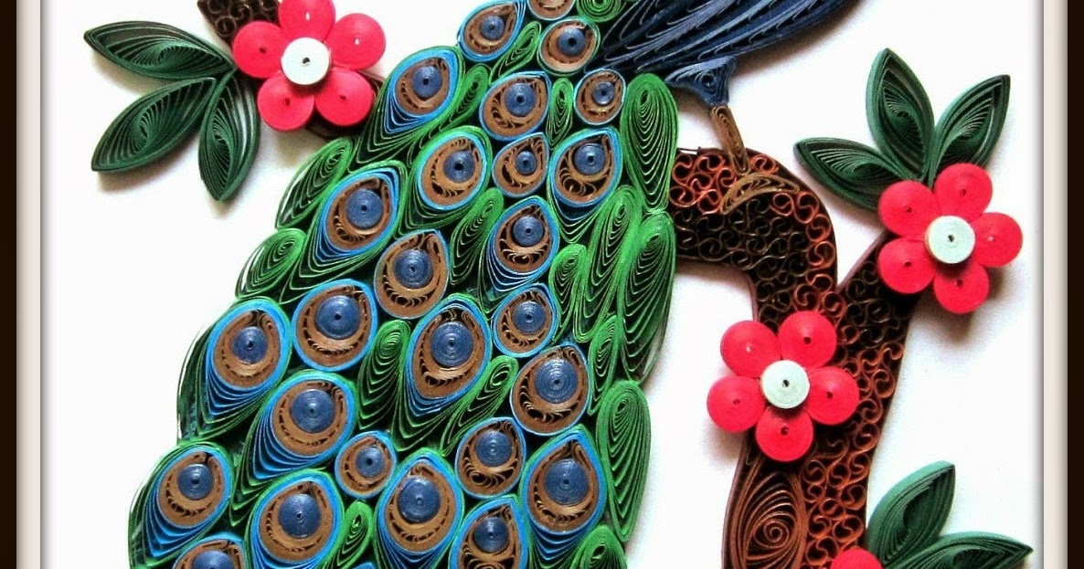 Daydreams Quilled Peacock