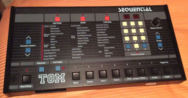 MATRIXSYNTH: Sequential Circuits TOM Drum Machine with rare 32K expansion
