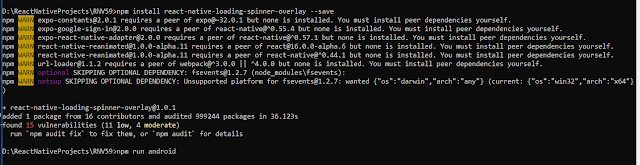 React Native Loading Spinner Overlay | SKPTRICKS