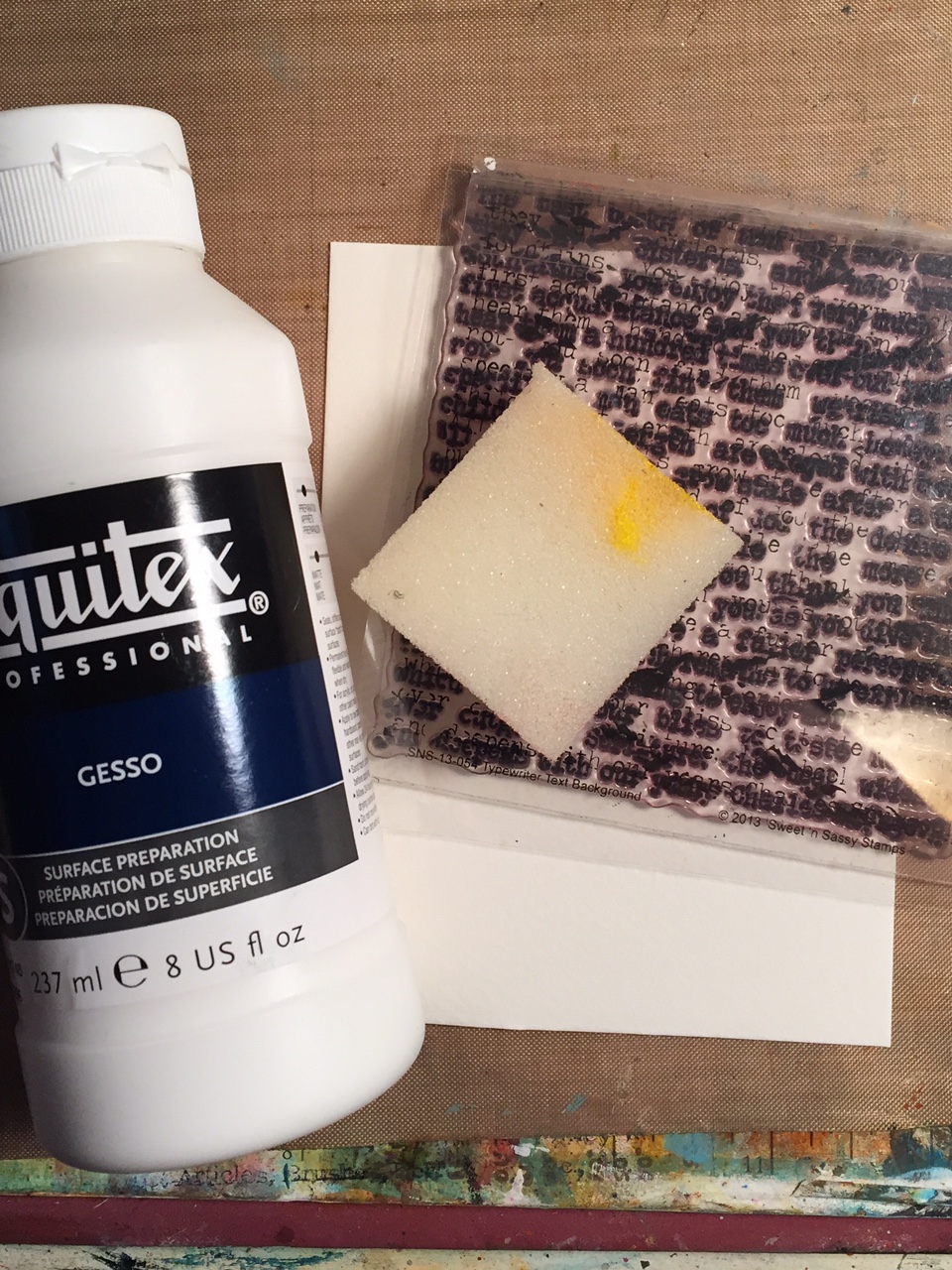 Paperie Petals: Gesso Resist Technique