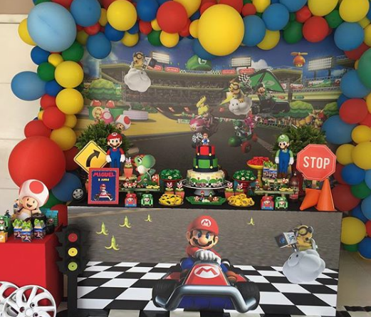 Fiesta temática de Super Mario Bros